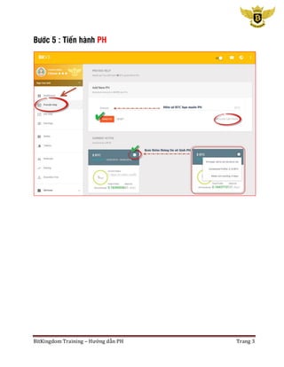 Hướng dẫn PH trong BitKingdom - bitkingdom360.com