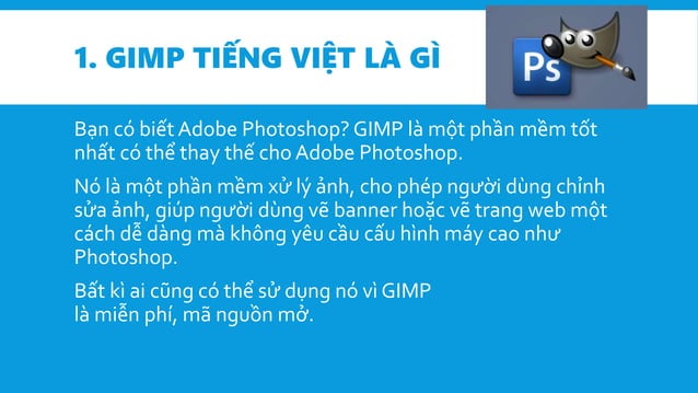 Huong dan su dung GIMP tieng viet | PPTX