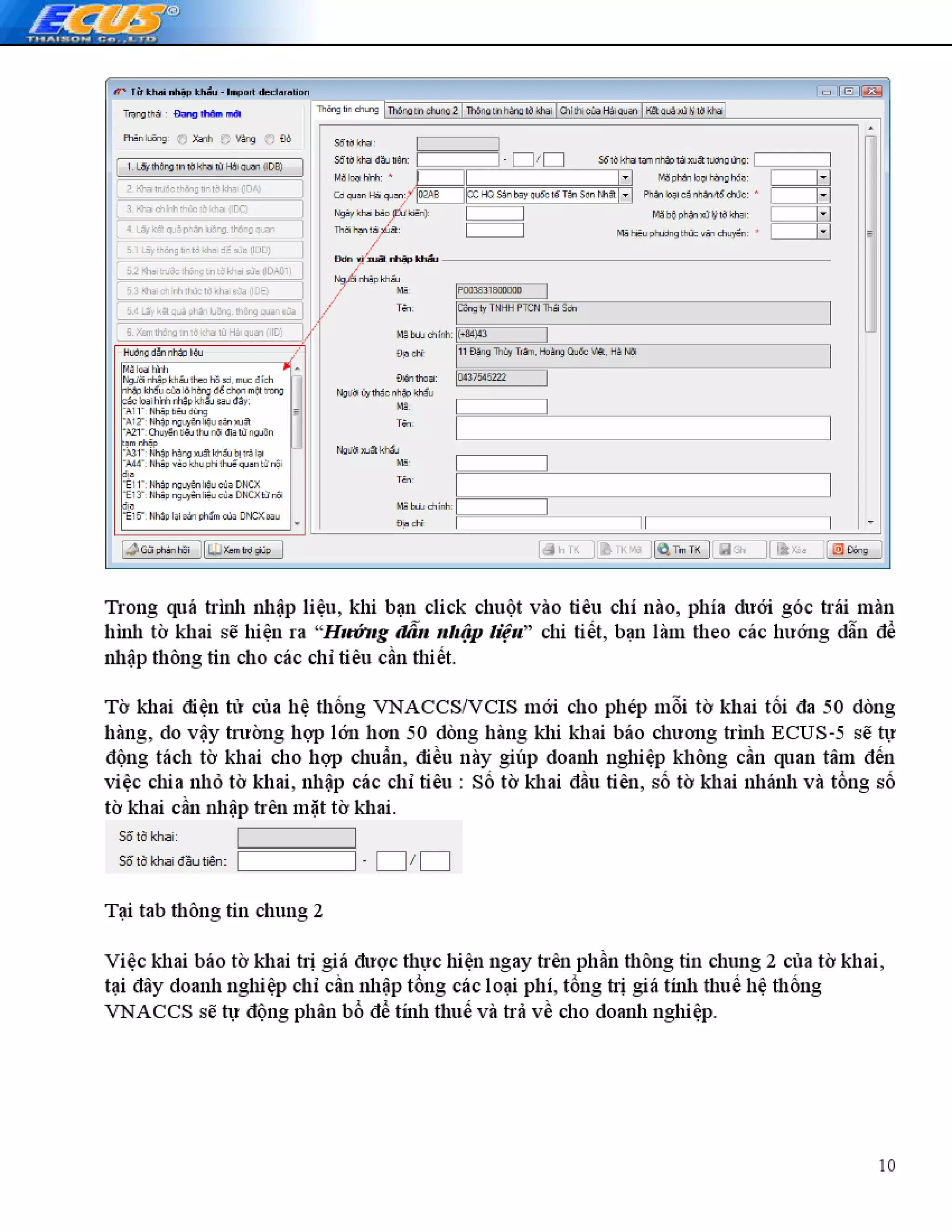 Hướng dẫn sử dụng phần mềm khai báo hải quan ecus5 vnaccs | PPT