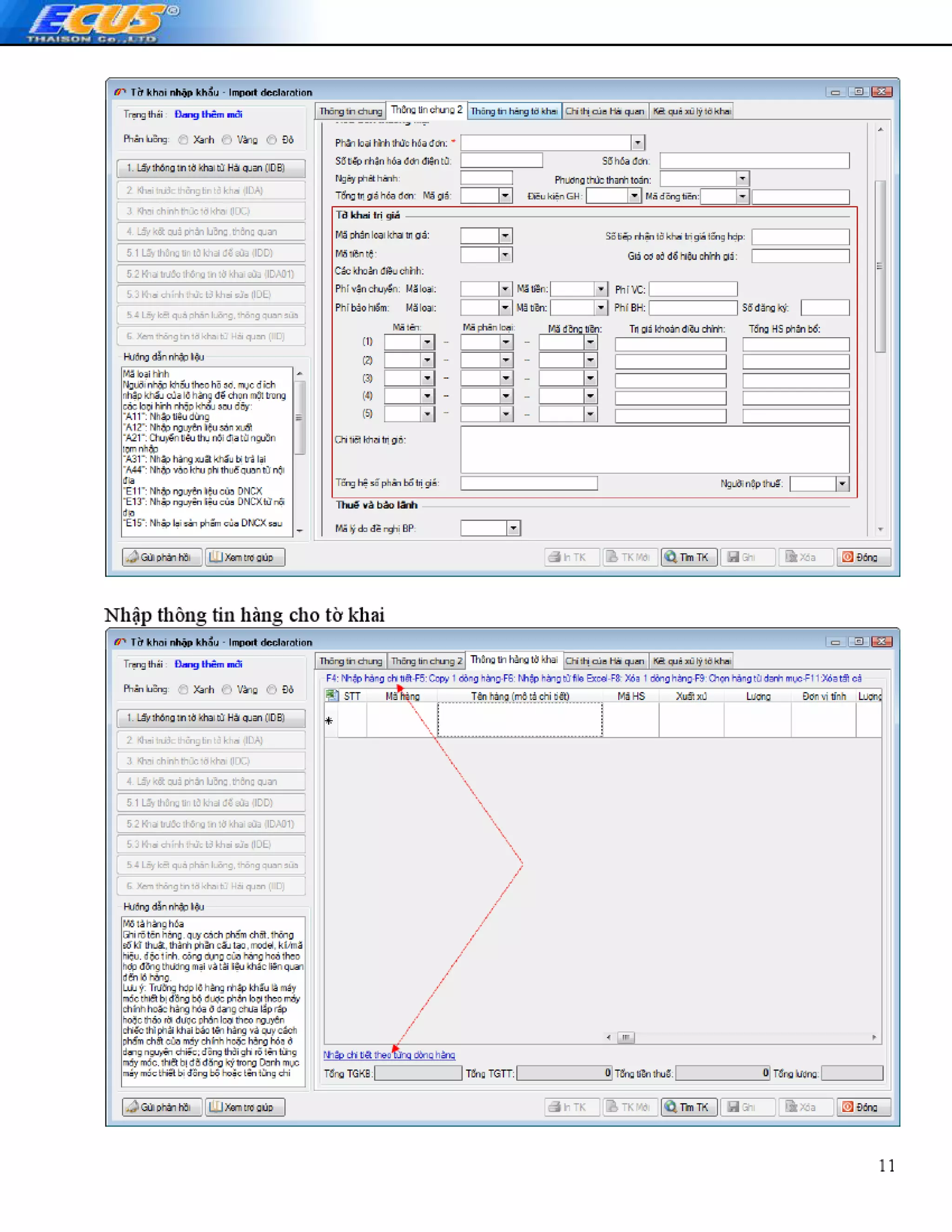 Hướng dẫn sử dụng phần mềm khai báo hải quan ecus5 vnaccs | PPT