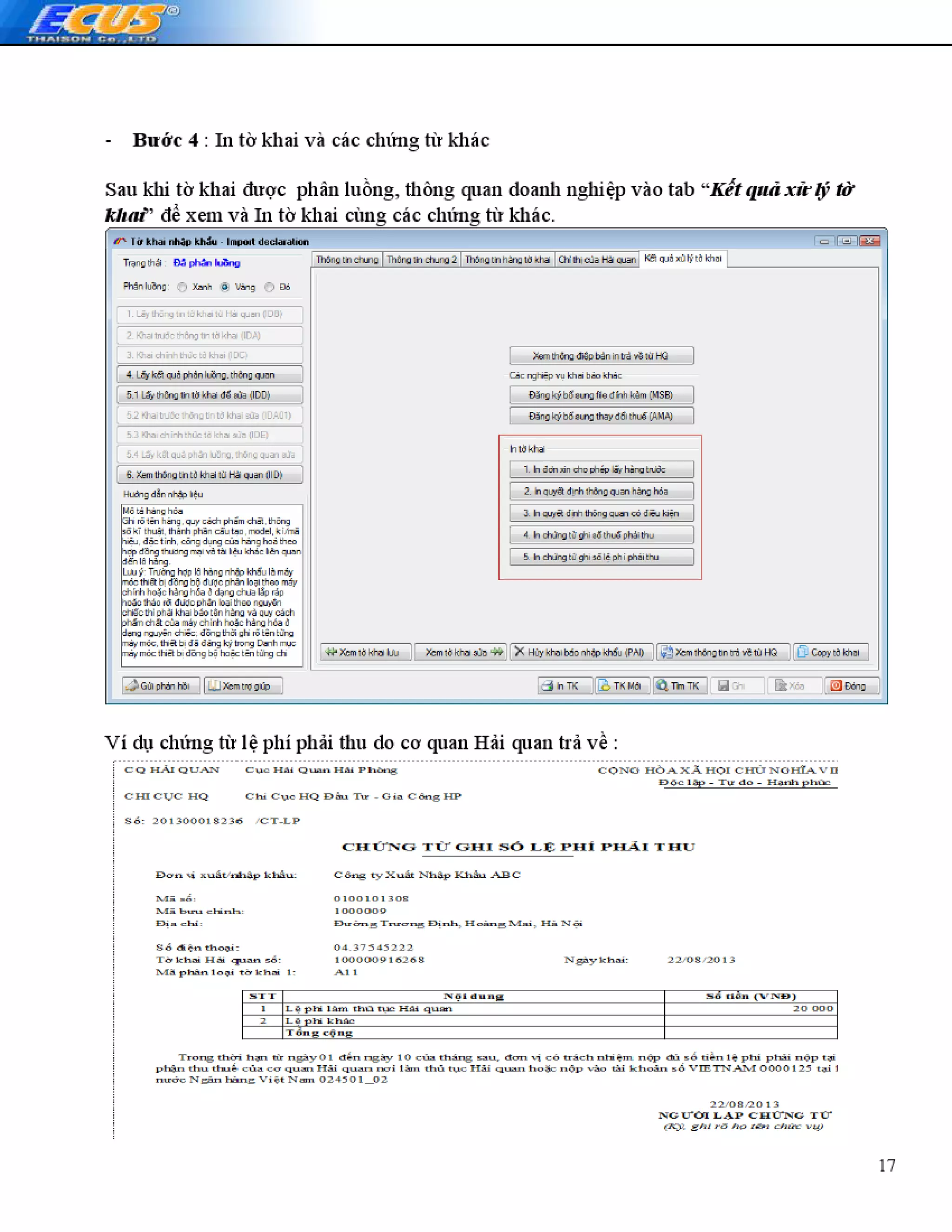 Hướng dẫn sử dụng phần mềm khai báo hải quan ecus5 vnaccs | PPT