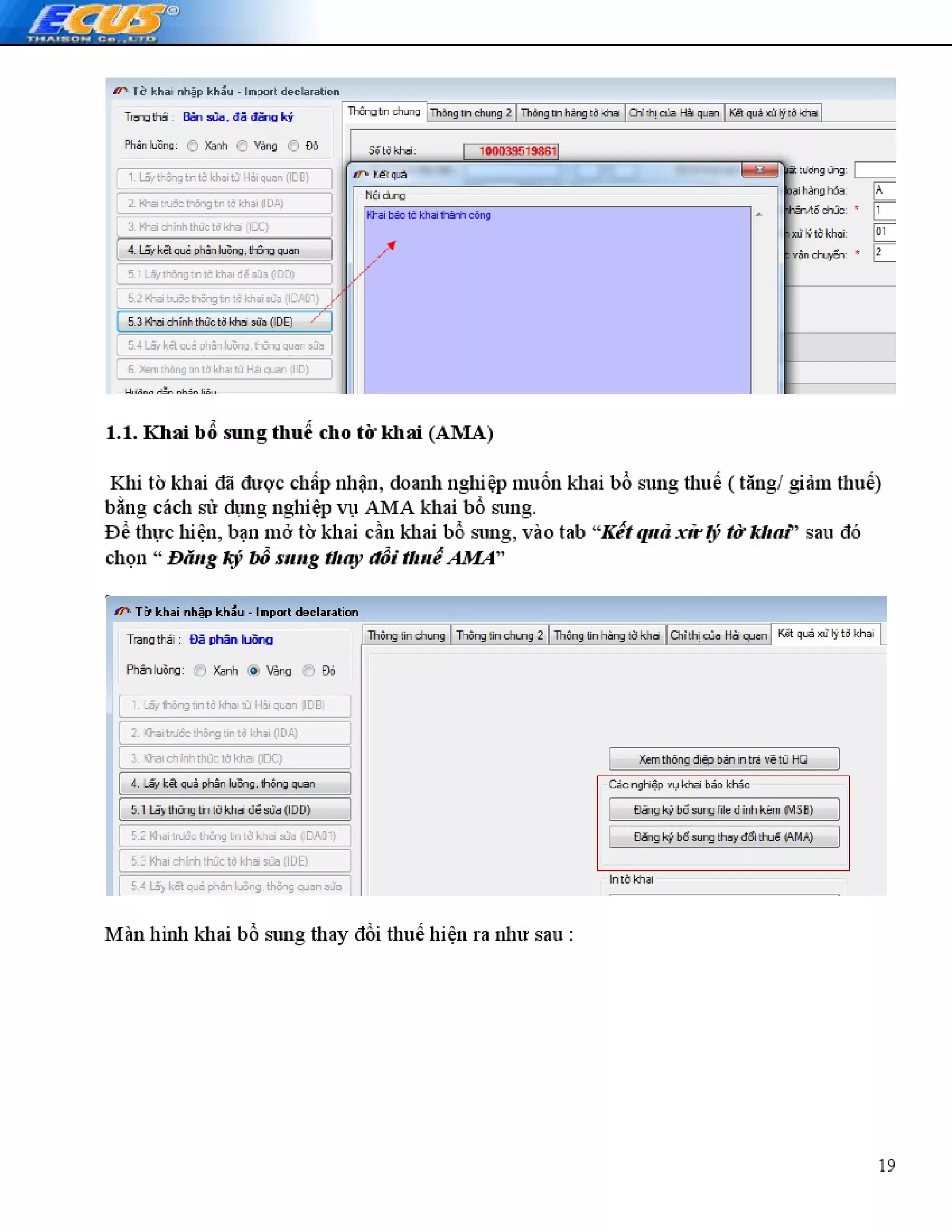 Hướng dẫn sử dụng phần mềm khai báo hải quan ecus5 vnaccs | PPT