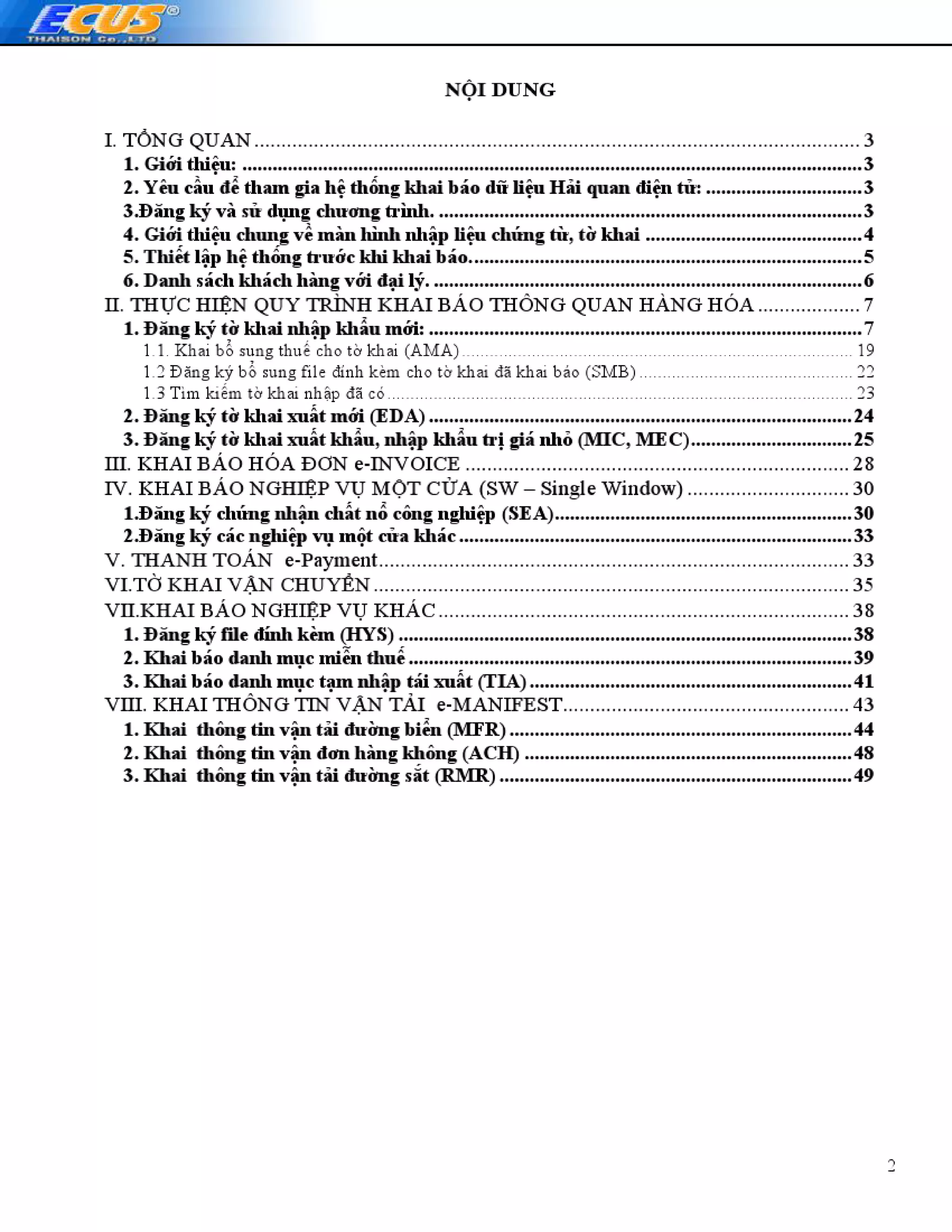 Hướng dẫn sử dụng phần mềm khai báo hải quan ecus5 vnaccs | PPT