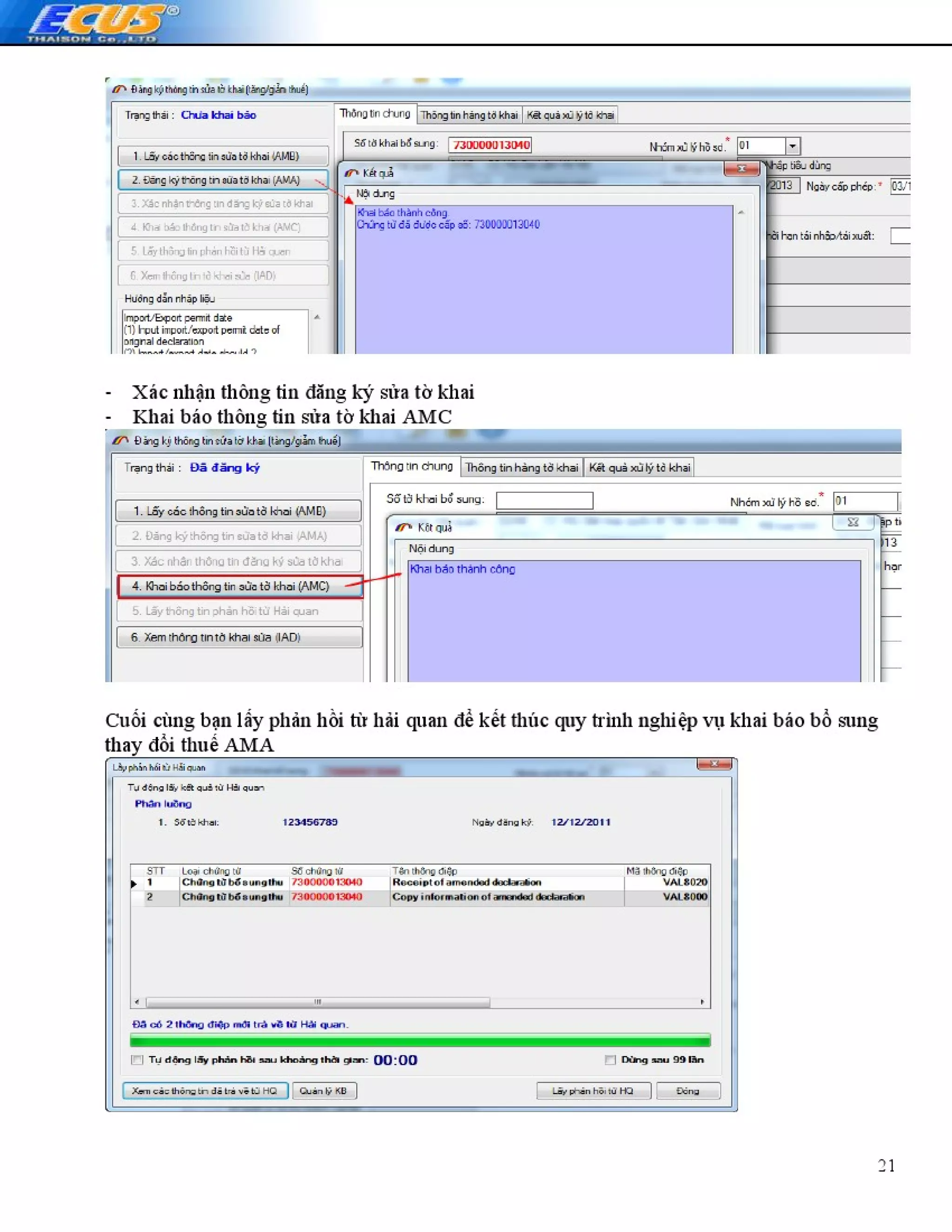 Hướng dẫn sử dụng phần mềm khai báo hải quan ecus5 vnaccs | PPT