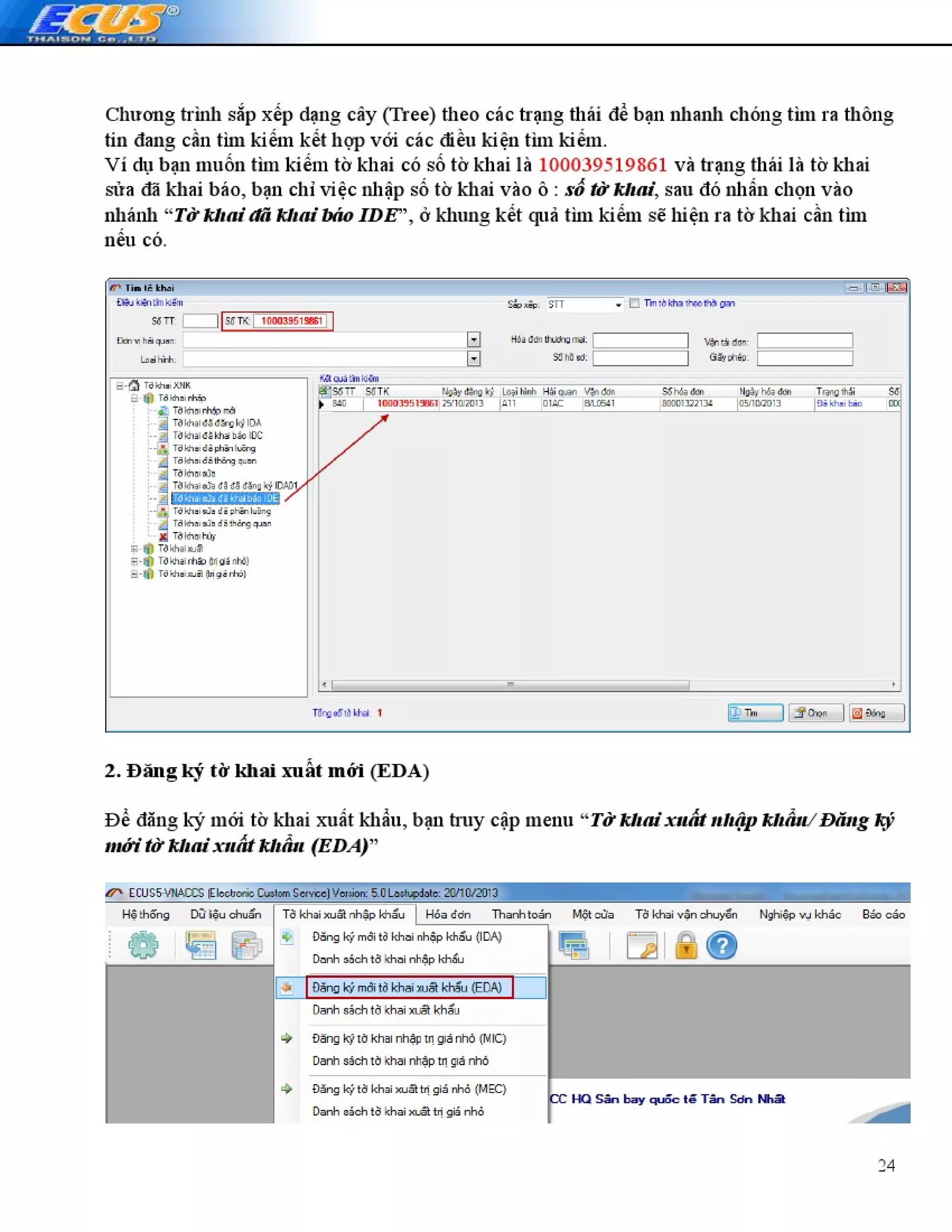Hướng dẫn sử dụng phần mềm khai báo hải quan ecus5 vnaccs | PPT