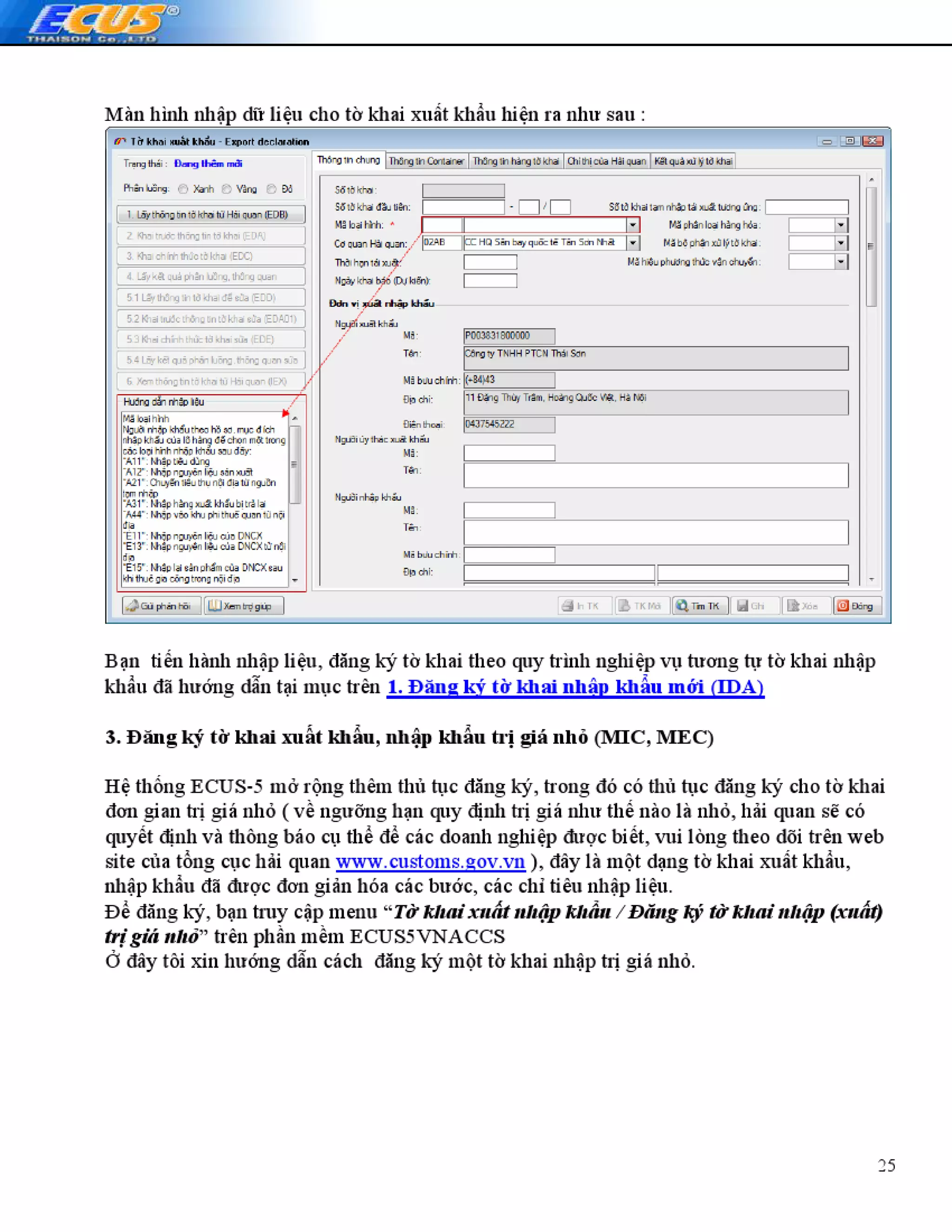 Hướng dẫn sử dụng phần mềm khai báo hải quan ecus5 vnaccs | PPT