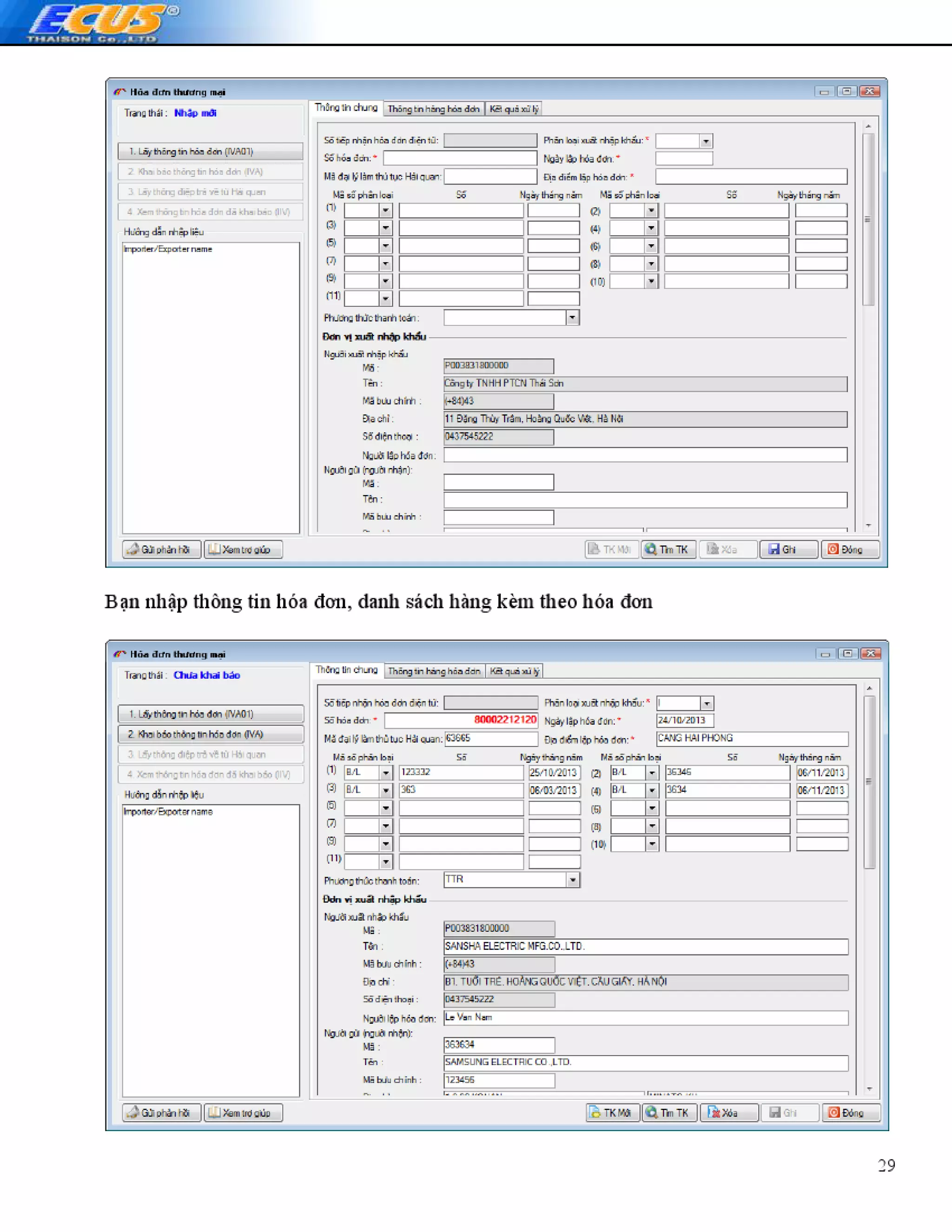 Hướng dẫn sử dụng phần mềm khai báo hải quan ecus5 vnaccs | PPT
