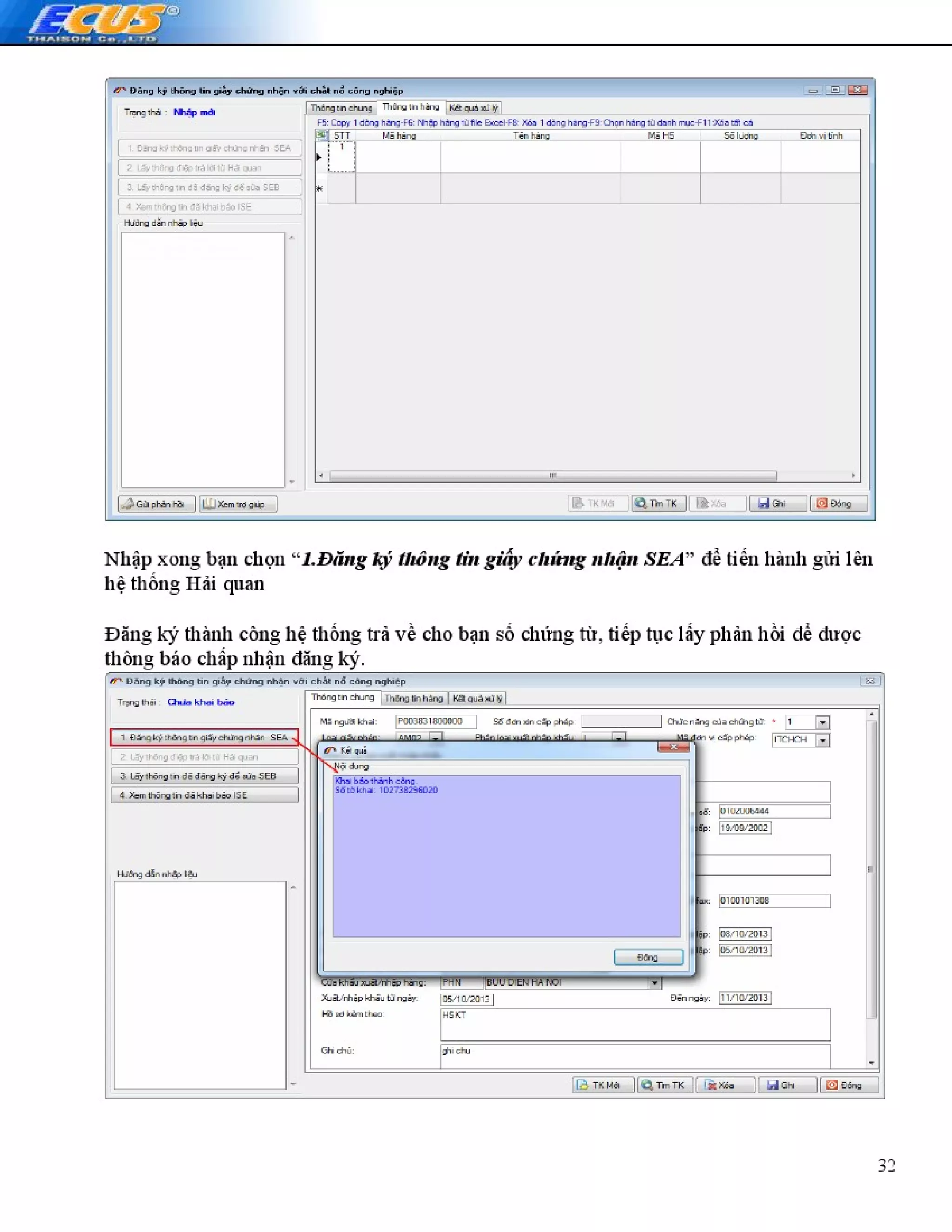 Hướng dẫn sử dụng phần mềm khai báo hải quan ecus5 vnaccs | PPT