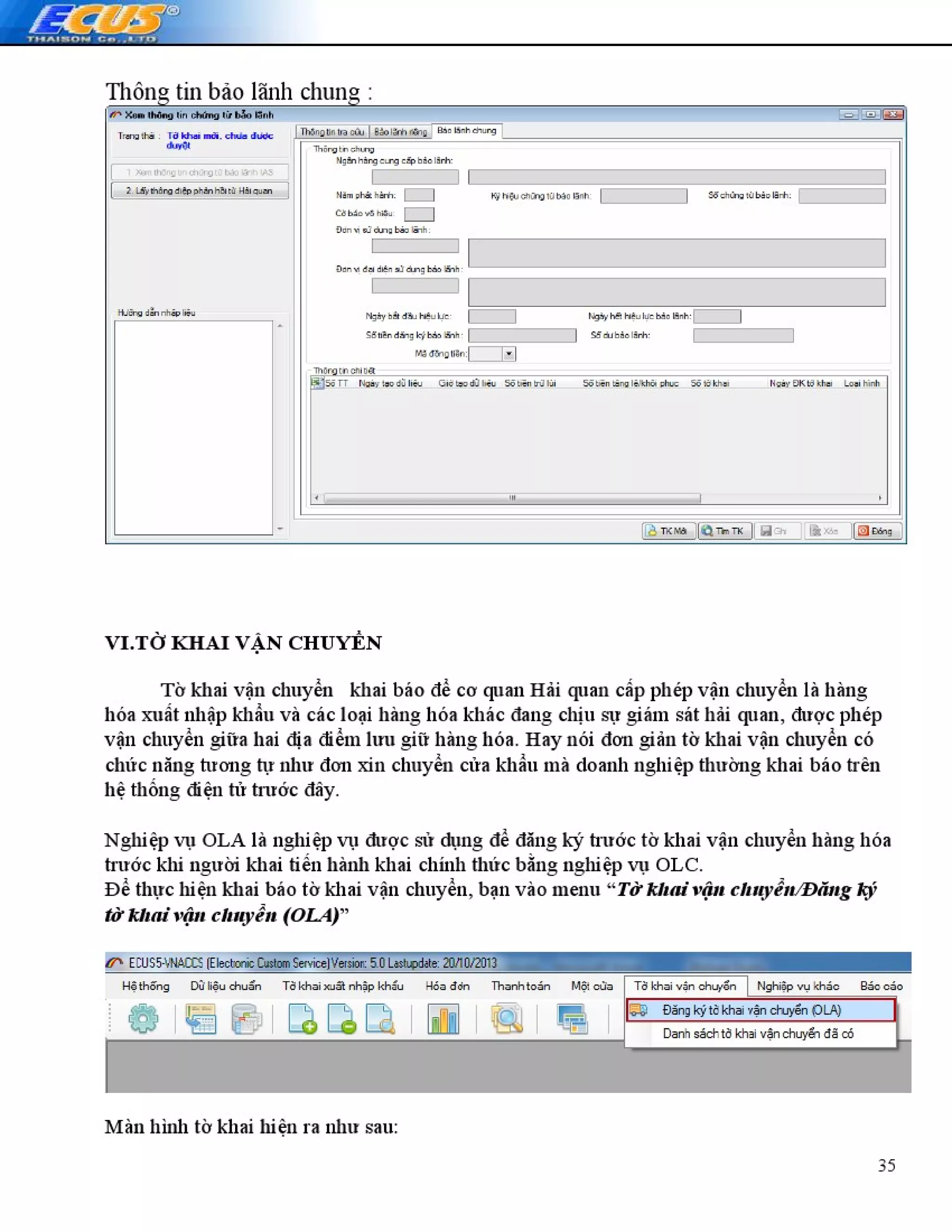 Hướng dẫn sử dụng phần mềm khai báo hải quan ecus5 vnaccs | PPT