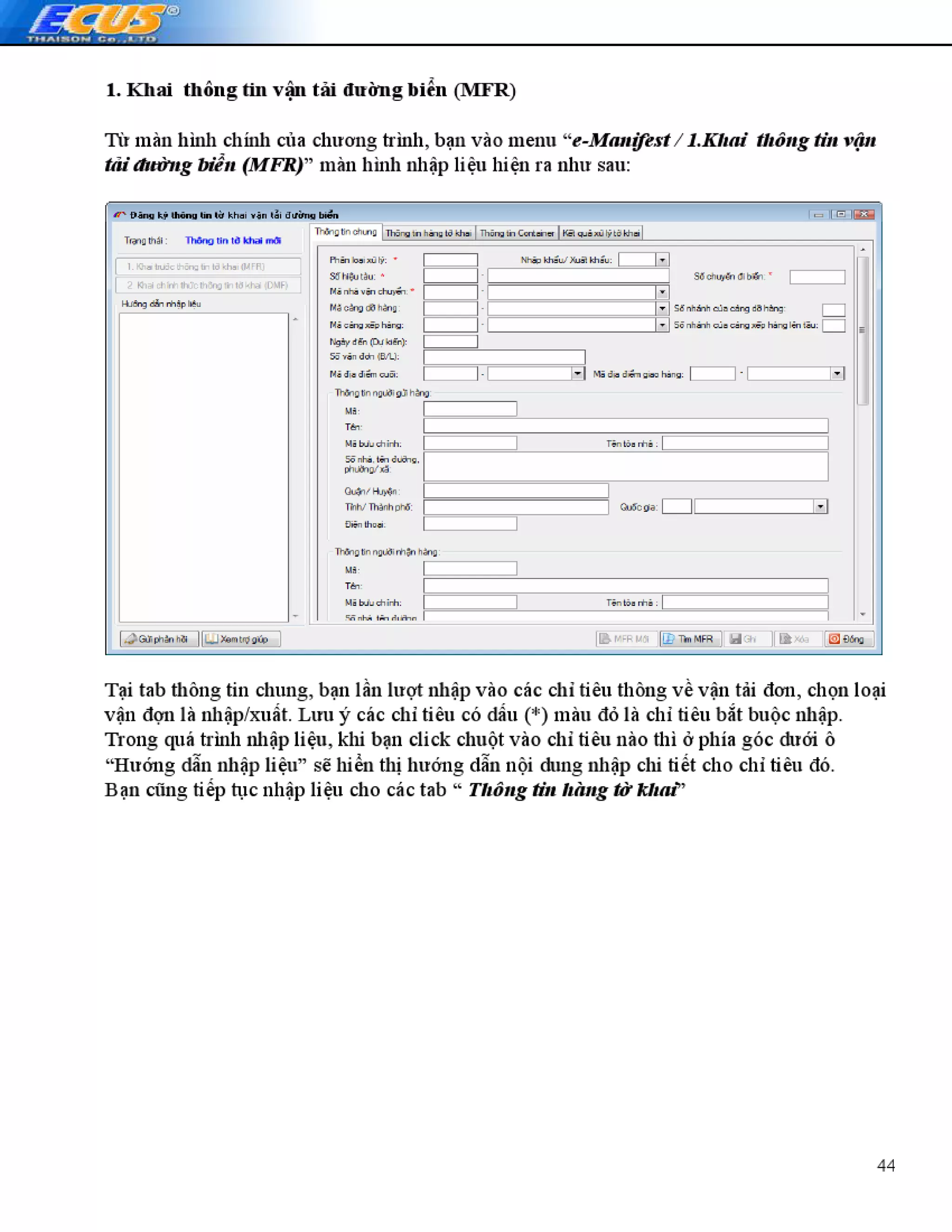 Hướng dẫn sử dụng phần mềm khai báo hải quan ecus5 vnaccs | PPT