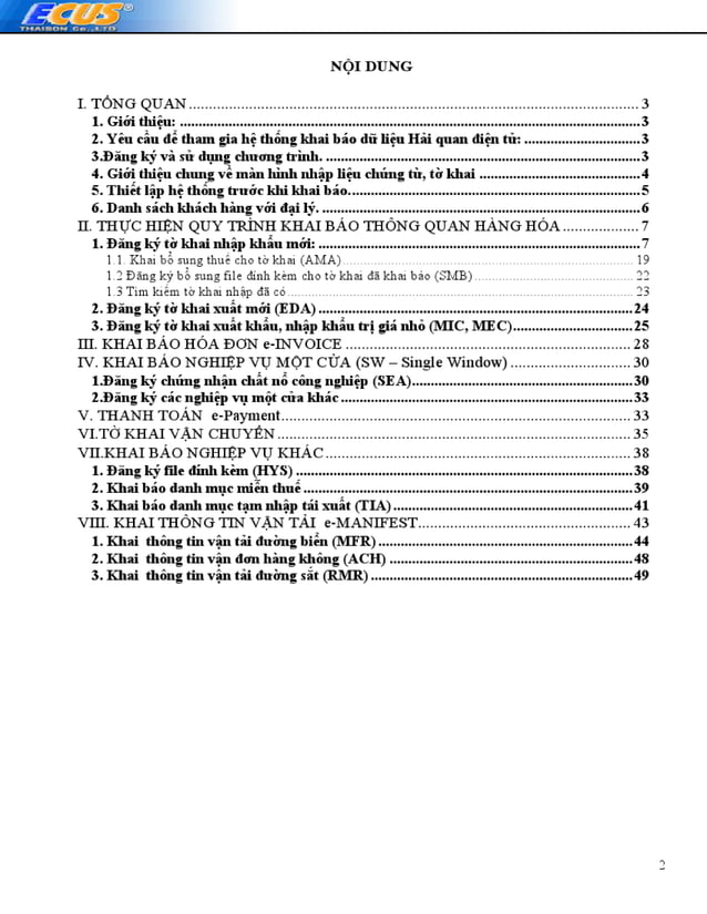 Hướng dẫn sử dụng phần mềm khai báo hải quan ecus5 vnaccs | PPT