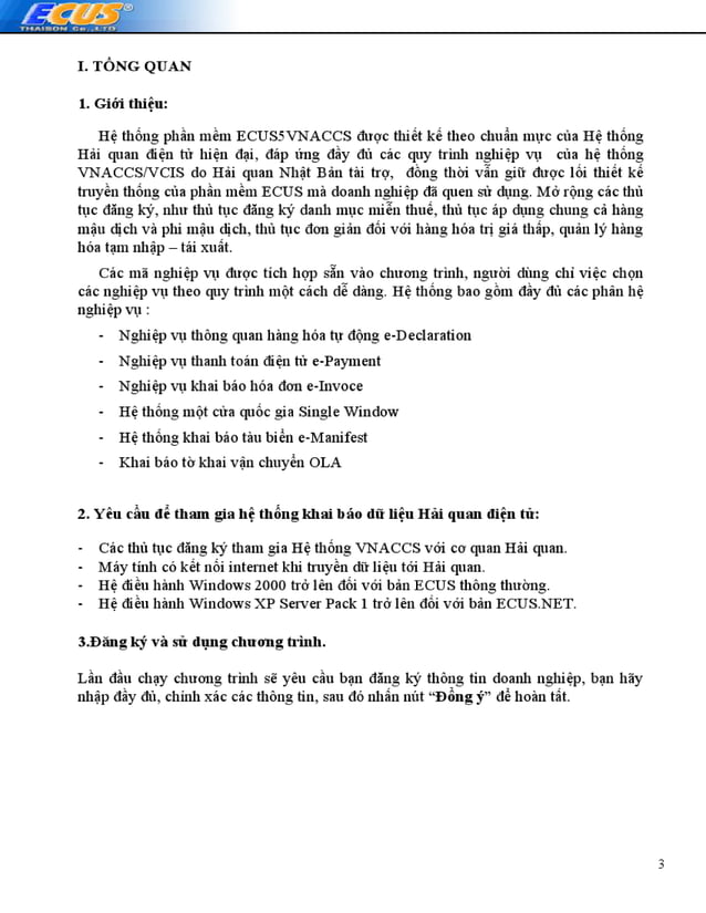 Hướng dẫn sử dụng phần mềm khai báo hải quan ecus5 vnaccs | PPT