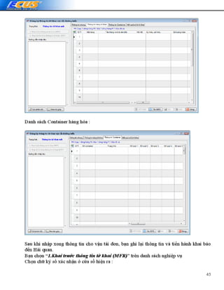 Hướng dẫn sử dụng phần mềm khai báo hải quan ecus5 vnaccs | PPT