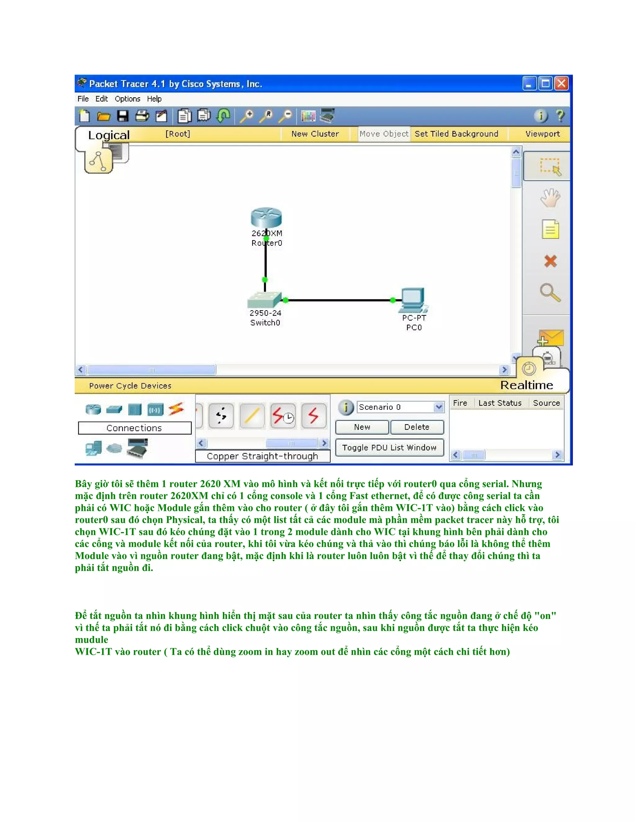 Hướng dẫn sử dụng phần mềm packet tracer | DOC