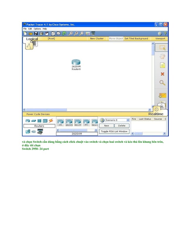 Hướng dẫn sử dụng phần mềm packet tracer | DOC