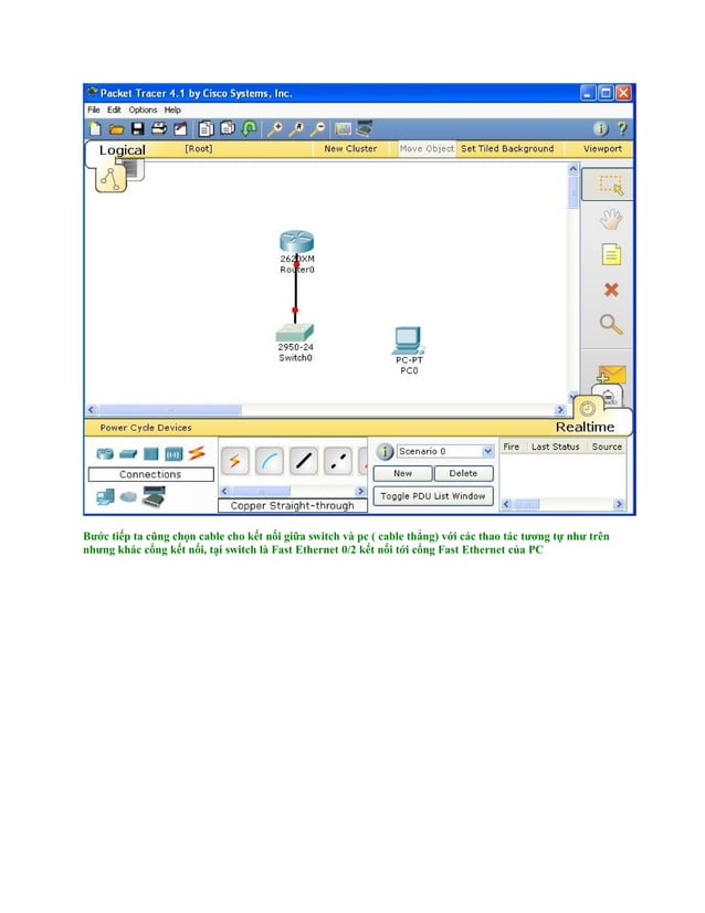 Hướng dẫn sử dụng phần mềm packet tracer | DOC
