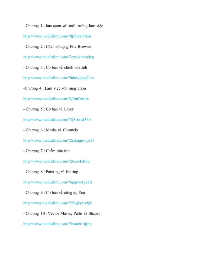 Hướng dẫn sử dụng photoshop cs6 bằng video | DOCX