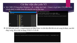 Hướng dẫn sử dụng YOLO v5.pptx