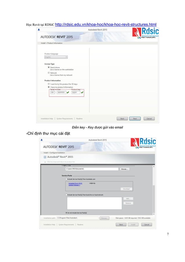 Hướng dẫn tải, cài đặt revit structure 2015 RDSiC.EDU.VN