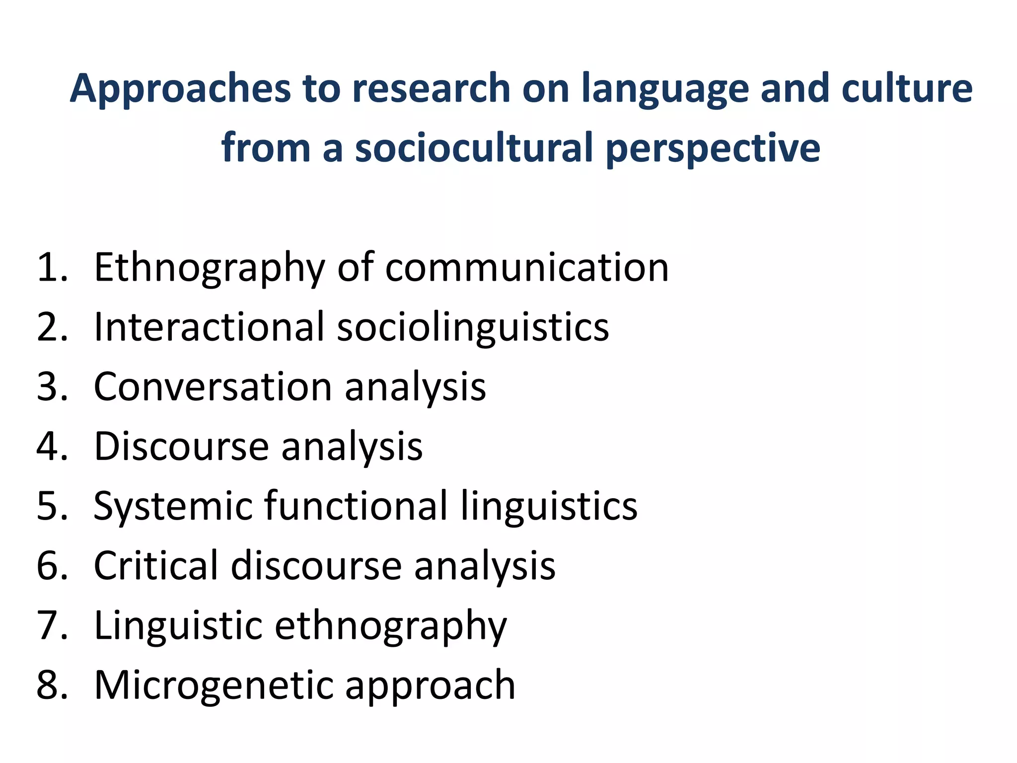 Ethnography of communication | PPTX