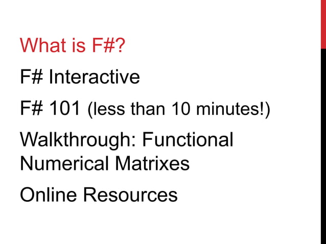 An Introduction to FSharp | PPT