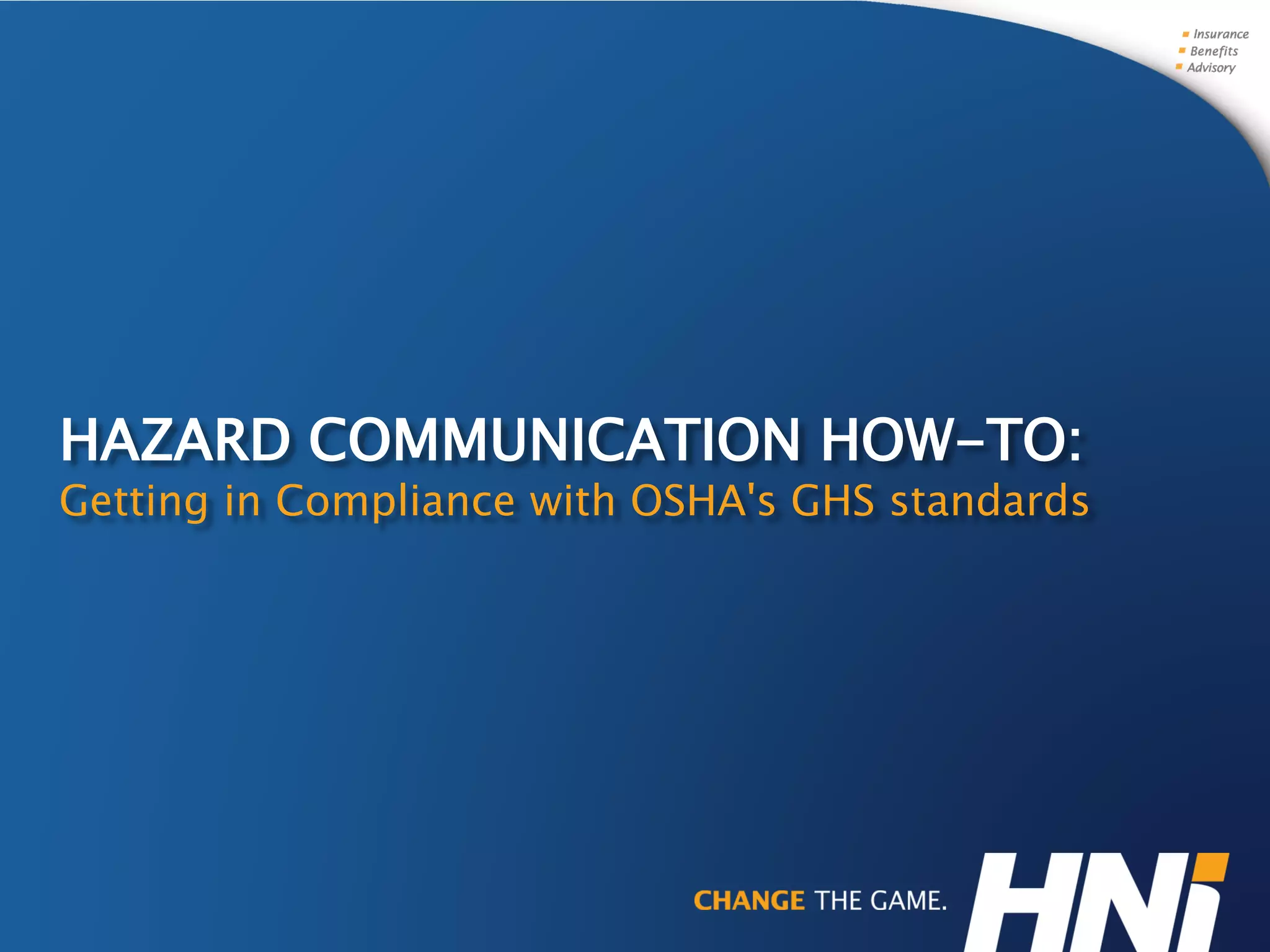 Hazard Communication How-To: Get Compliant with GHS Standards | PDF