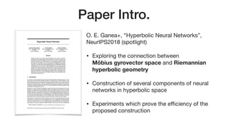 Hyperbolic Neural Networks | PDF