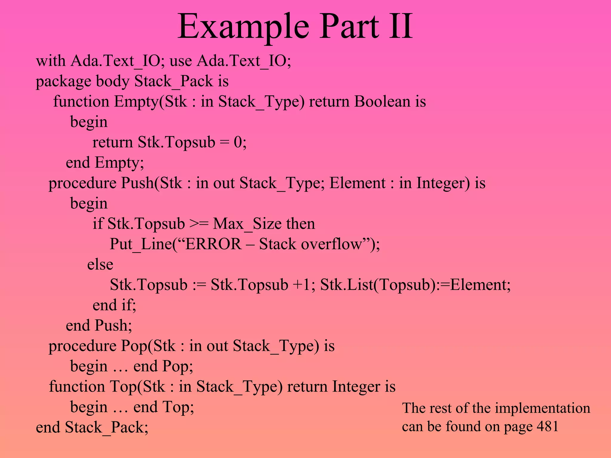 Abstract data types | PPT