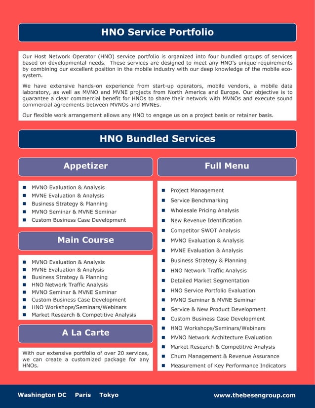 HNO Service Portfolio Brochure | PDF