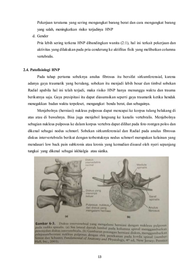 HNP (Hernia Nukleus Pulposus) atau Saraf Kejepit | DOCX