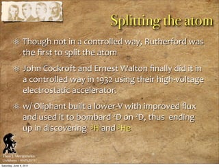 A centenary of the discovery of the nucleus: Ernest Rutherford | PDF