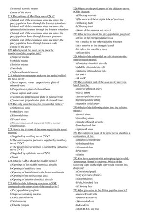 anatomy mcq head and neck | PDF