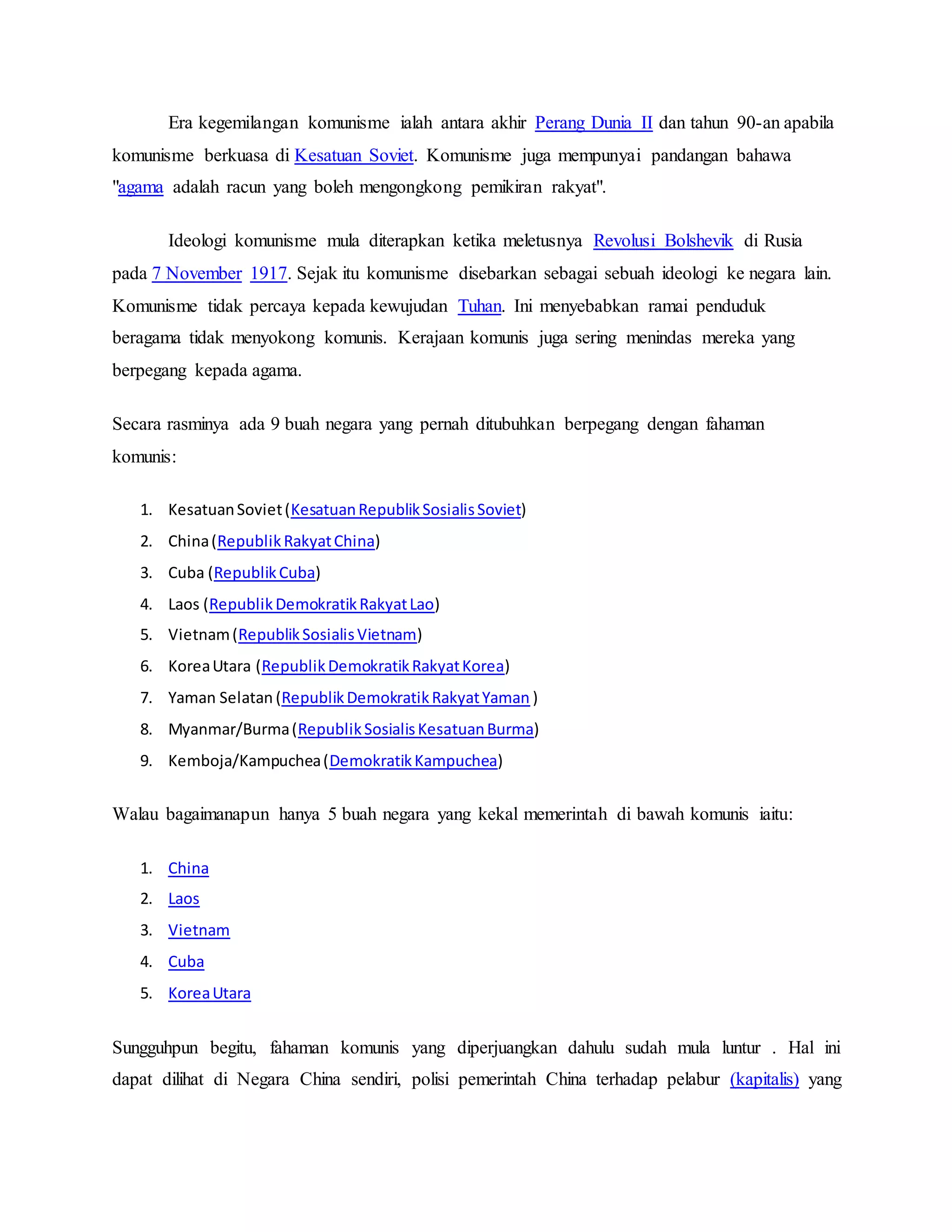 Hns 2013 kenegaraan esei 1 - bincangkan jenis-jenis kerajaan | PDF