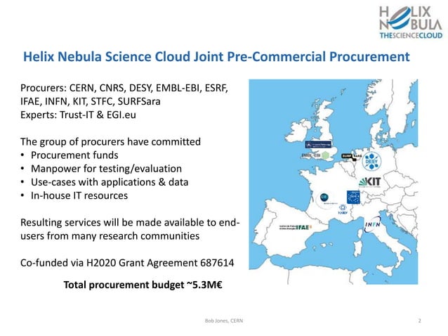 Helix Nebula - The Science Cloud - Lessons learned | PPT