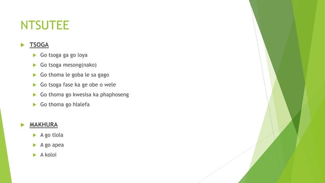 Aspect of Sepedi in Context | PPTX