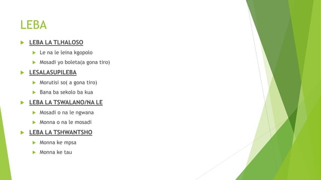 Aspect of Sepedi in Context | PPTX