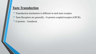 HNS PART XI SPECIAL SENSES GUSTATORY & OLFACTORY | PPT