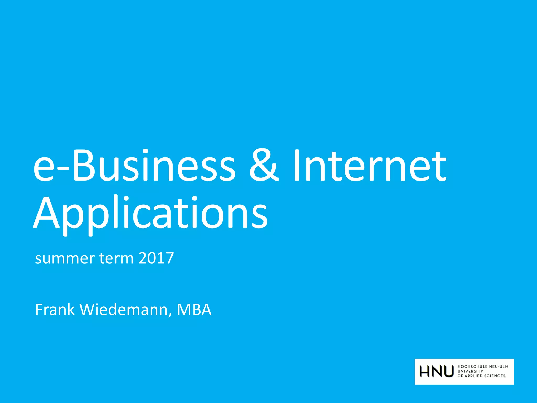 Introduction E-Business & Digital Transformation | PDF
