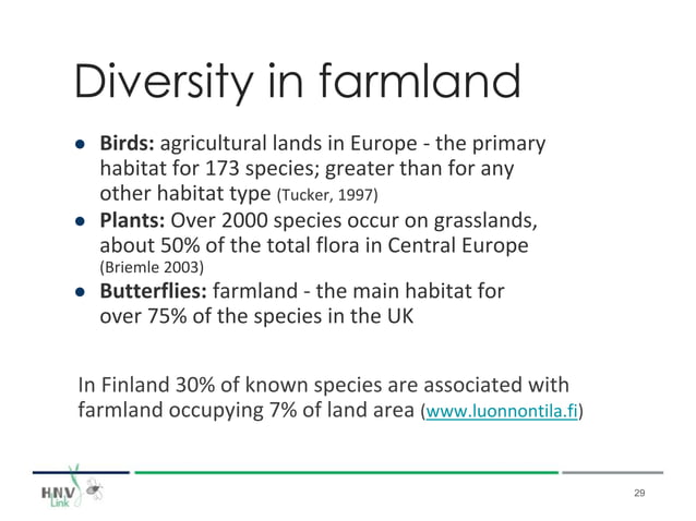 High Nature Value farmland Overview | PPT