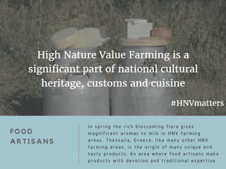 Concept of High Nature Value farming explained | PPT