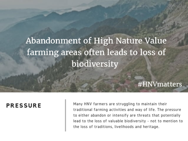 Concept of High Nature Value farming explained | PDF