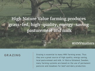 Concept of High Nature Value farming explained | PPT
