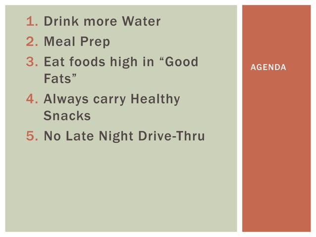 5 Tips for Avoiding Fast Food | PPTX