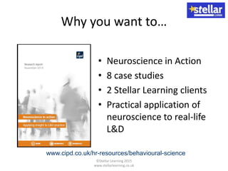 CLC Members' Seminar 5th March 2015 - Neuroscience and brain-friendly learning - Stella Collins ...