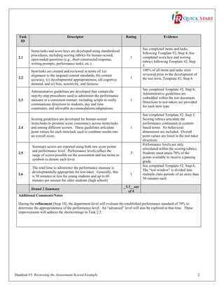HO #3-Reviewing the Assessment-Scored Example-22JAN14 | PDF