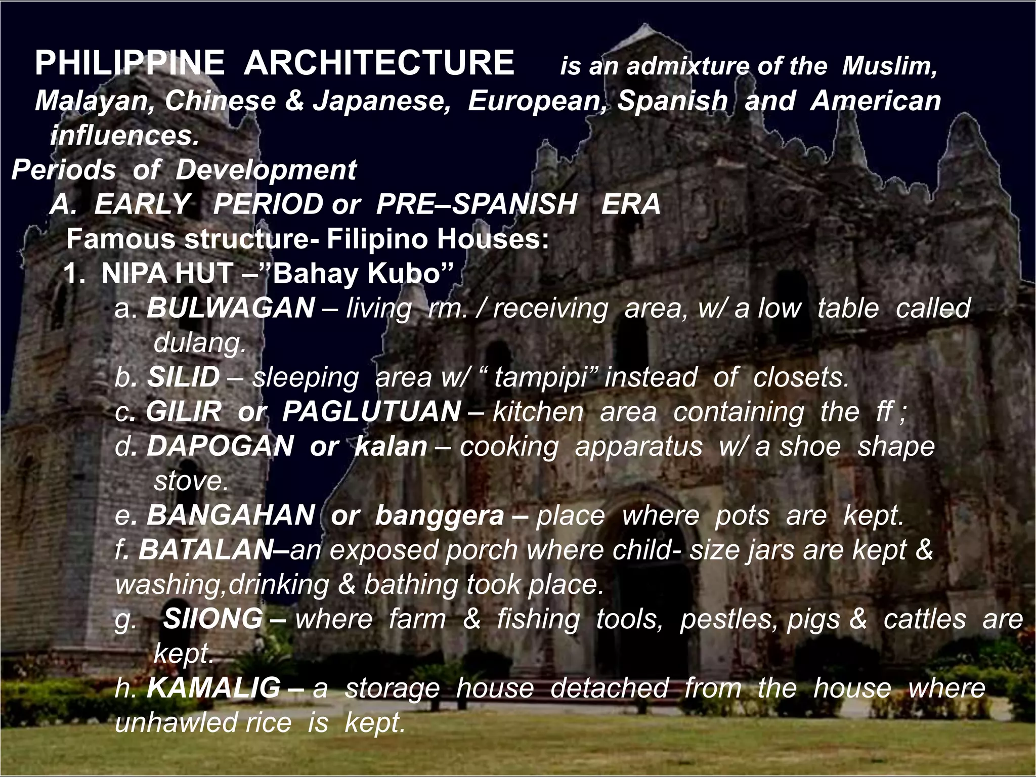 Hoa 4 - Philippine Architecture 1 | PDF