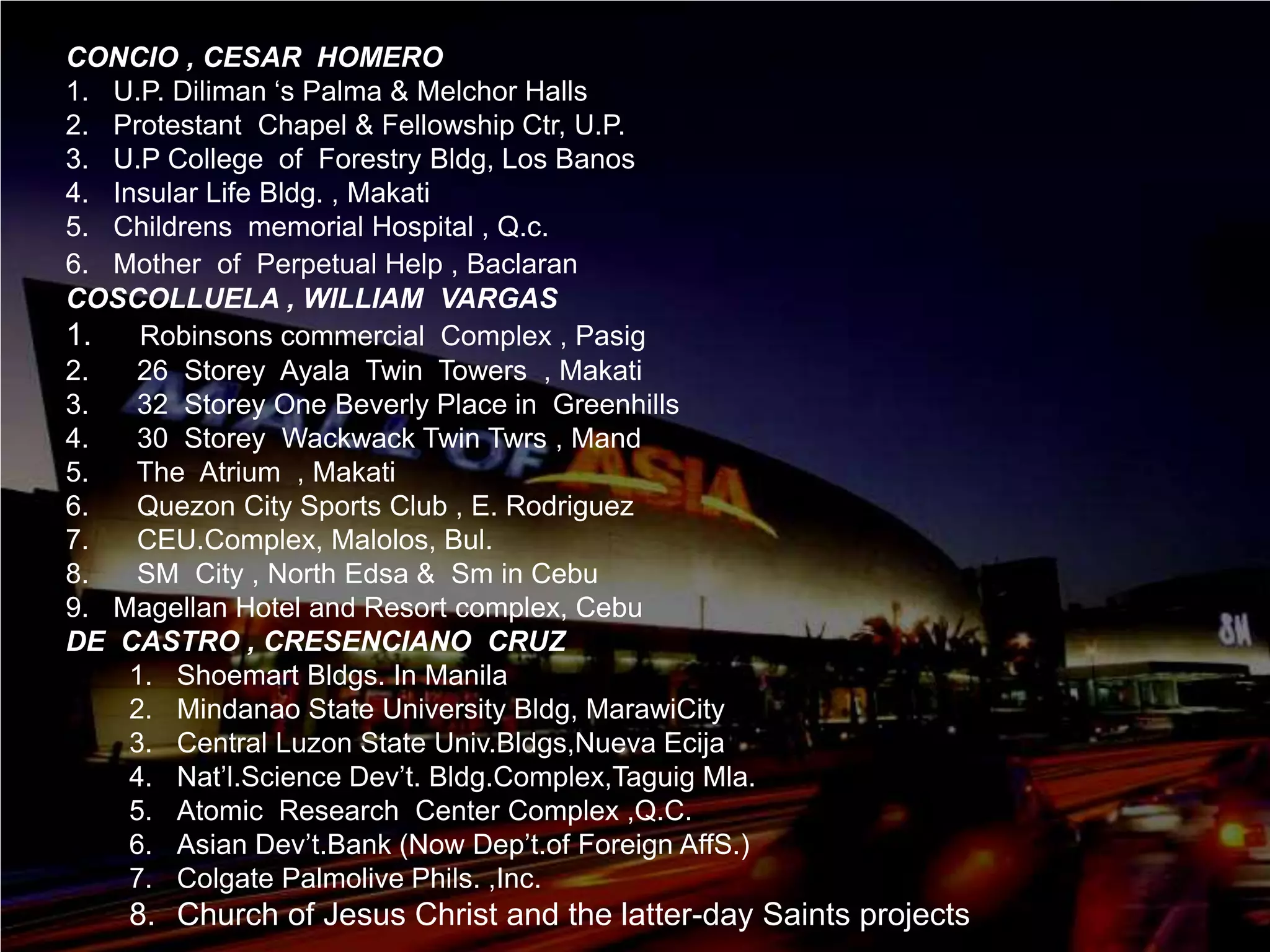 Hoa 4 - Philippine Architecture 1 | PDF