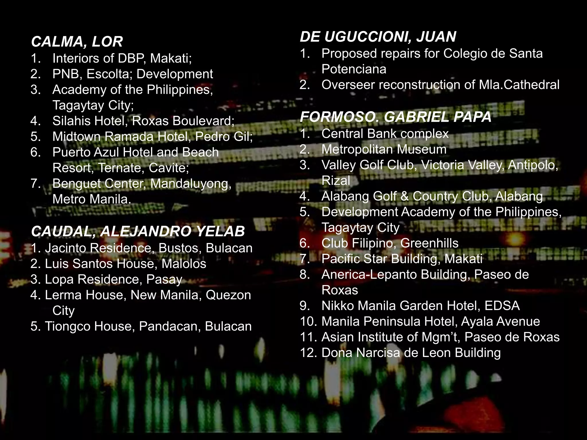 Hoa 4 - Philippine Architecture 1 | PDF