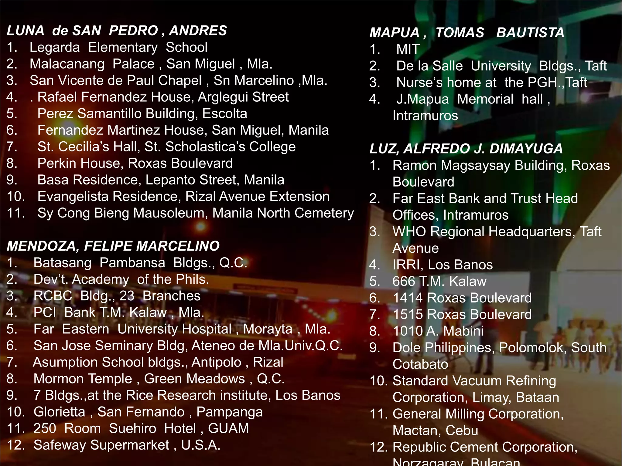 Hoa 4 - Philippine Architecture 1 | PDF