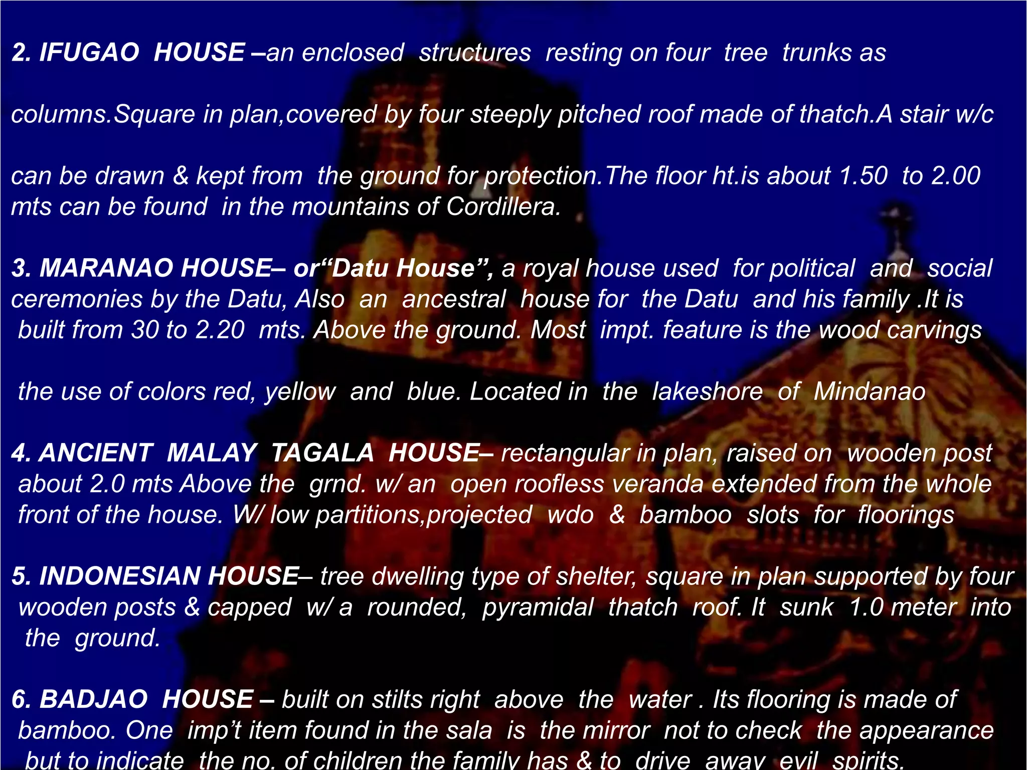 Hoa 4 - Philippine Architecture 1 | PDF